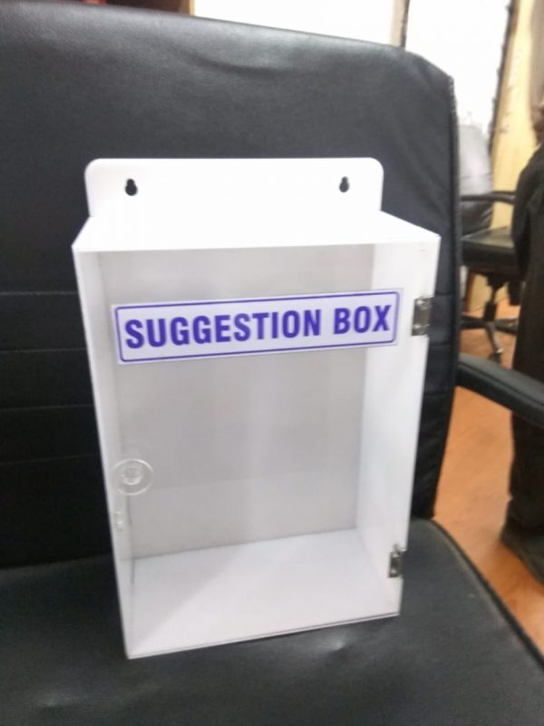 ACRYLIC SUGGESTION BOX – Gurukrupa Art